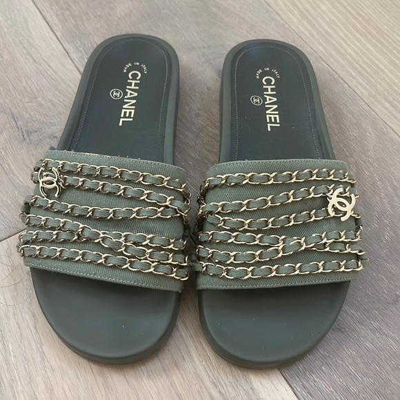 CHANEL | Shoes | Chanel Slides | Poshmark